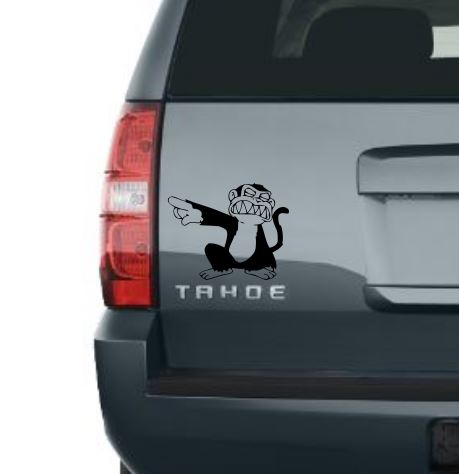 Angry Monkey 5" Vinyl Decal – Rebel Road Authentic