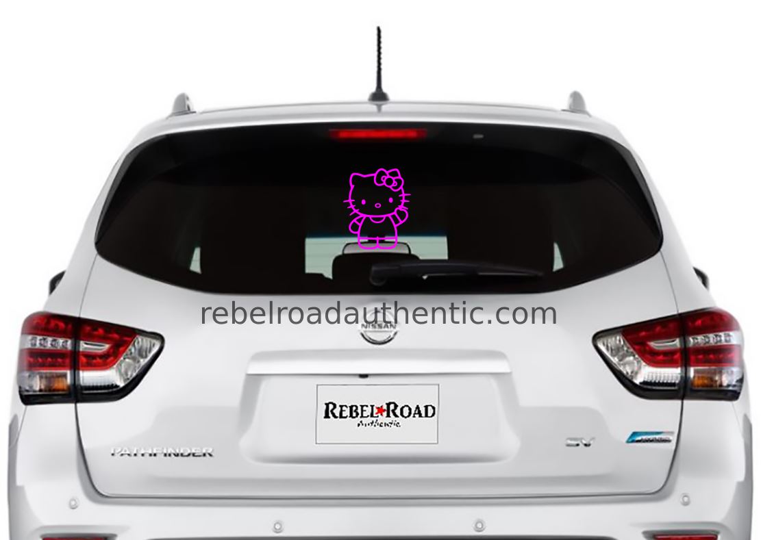 Hello Kitty Wave Vinyl Decal – Rebel Road Authentic