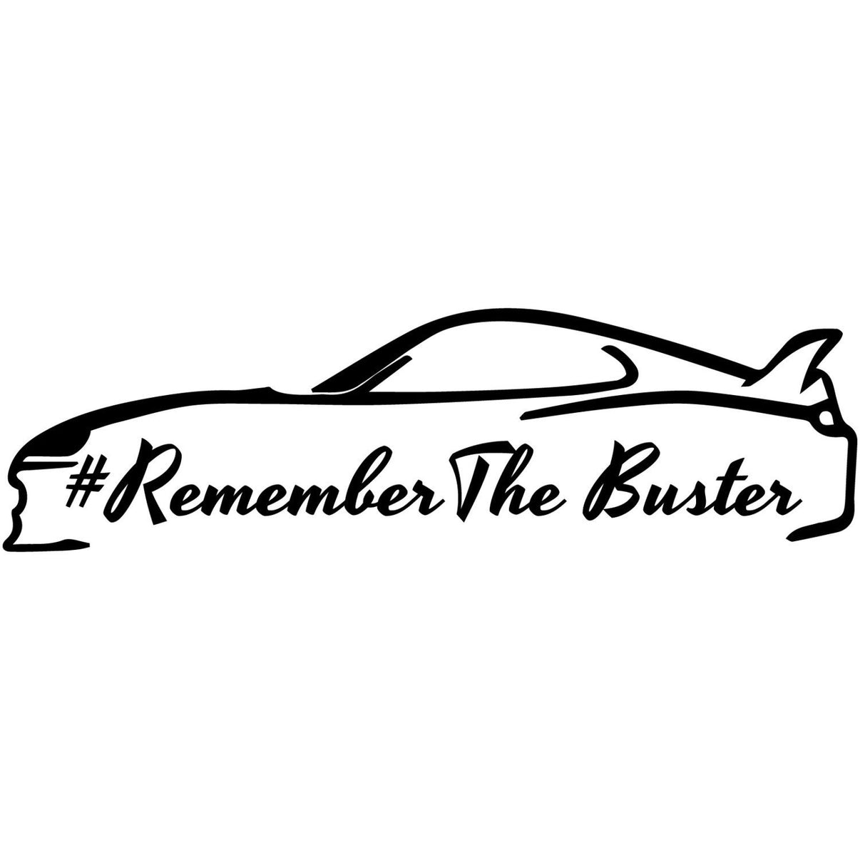 Remember The Buster Vinyl Decal – Rebel Road Authentic