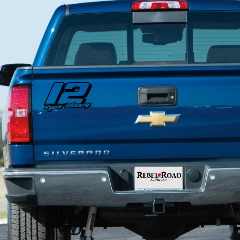 Ryan Blaney 12 Vinyl Decal – Rebel Road Authentic