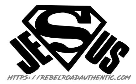 Super Jesus Vinyl Decal – Rebel Road Authentic