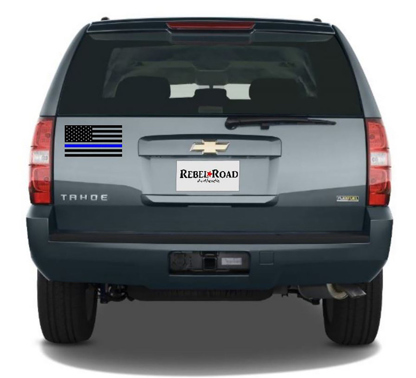 Thin Blue Line Vinyl Decal – Rebel Road Authentic