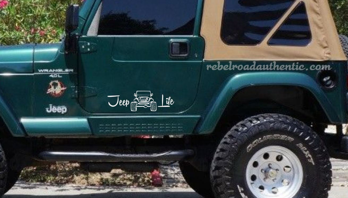 Jeep Life Vinyl Decal – Rebel Road Authentic